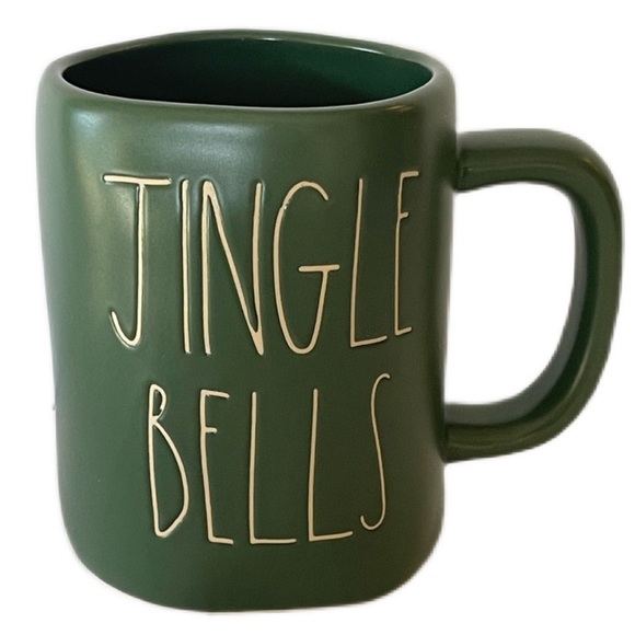 Rae Dunn | Dining | Rae Dunn Mug Jingle Bells Mug Sage Green W White ...